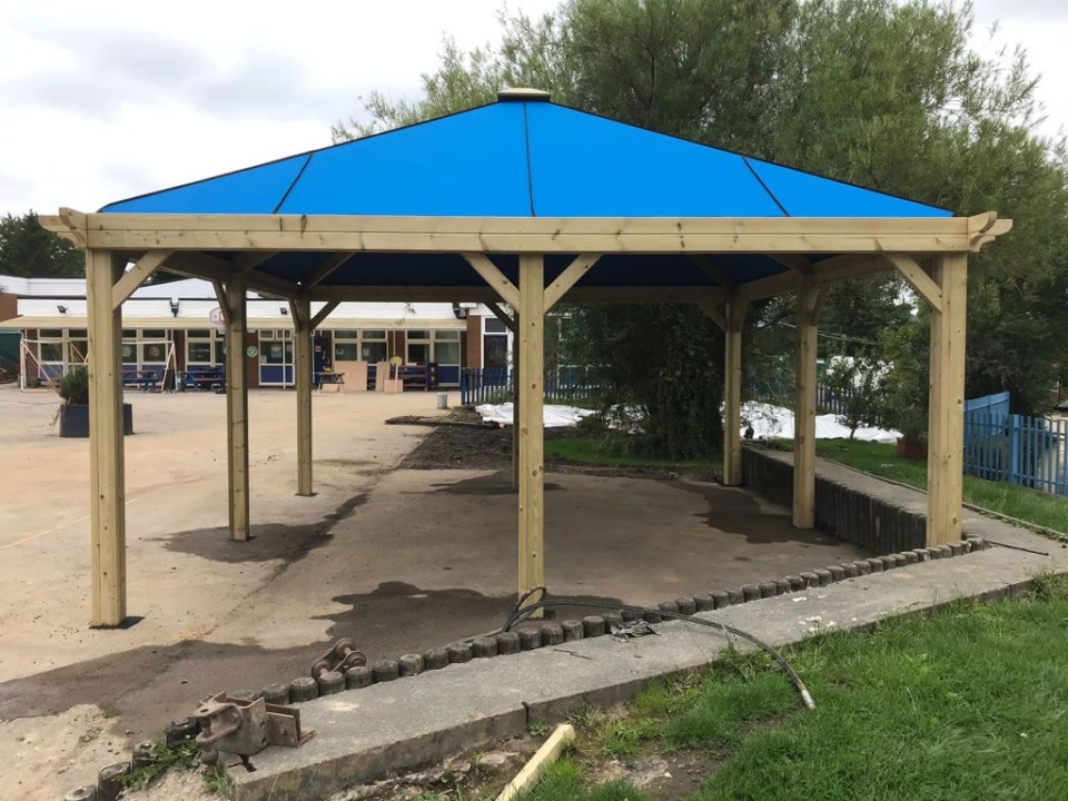 Outdoor Shelters With Canvas Roof • The Hideout House Company